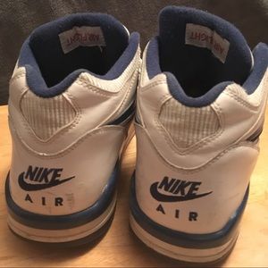 Nike | Shoes | Nike Air Flight Throwback Retro Blue White Shoes | Poshmark